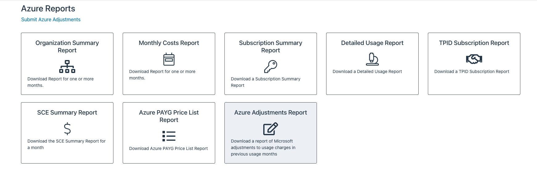 Azure Adjustments Report – Nebula Documentation